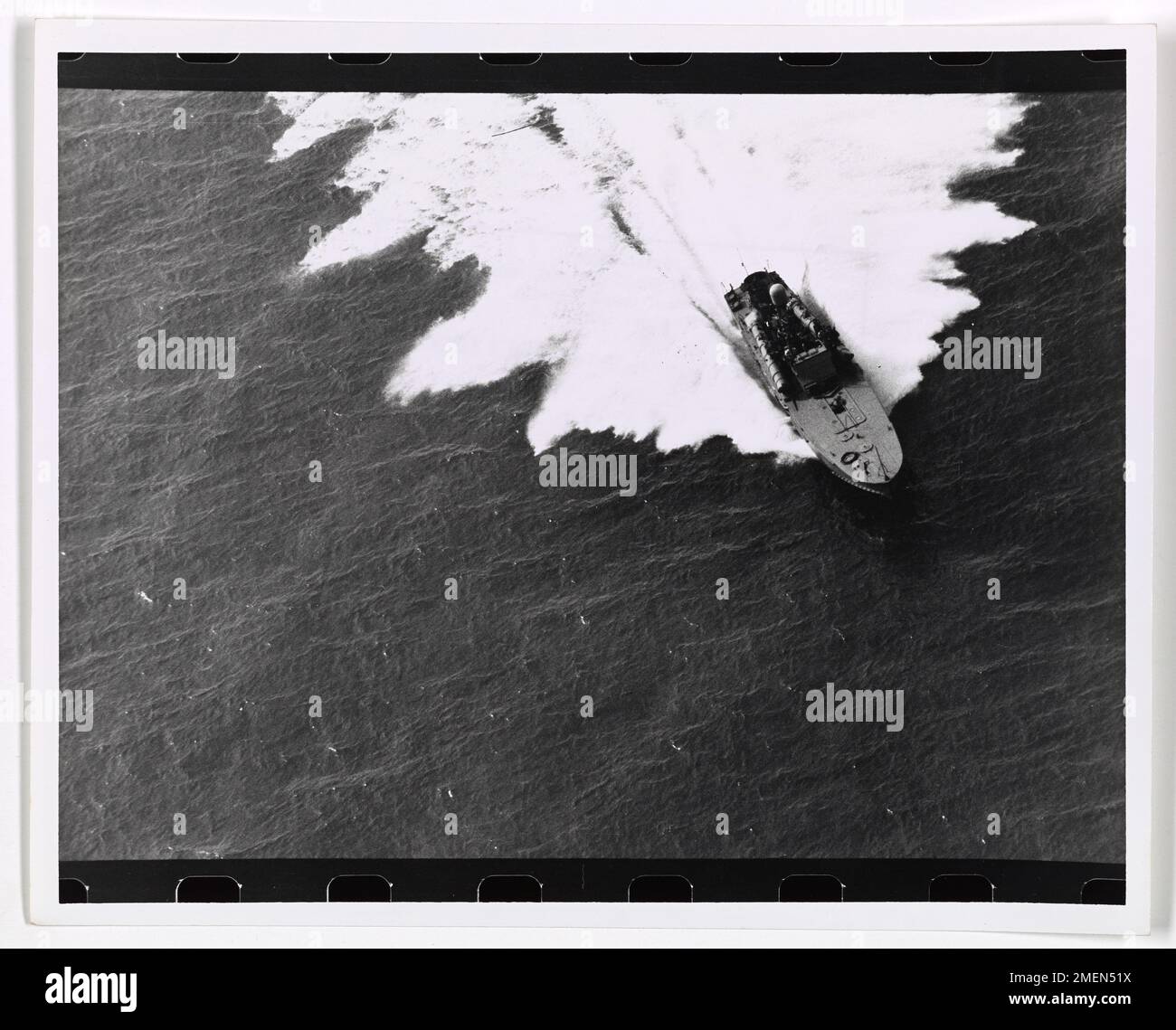 This image captures a Cuban naval PT boat off Anguilla Island ...