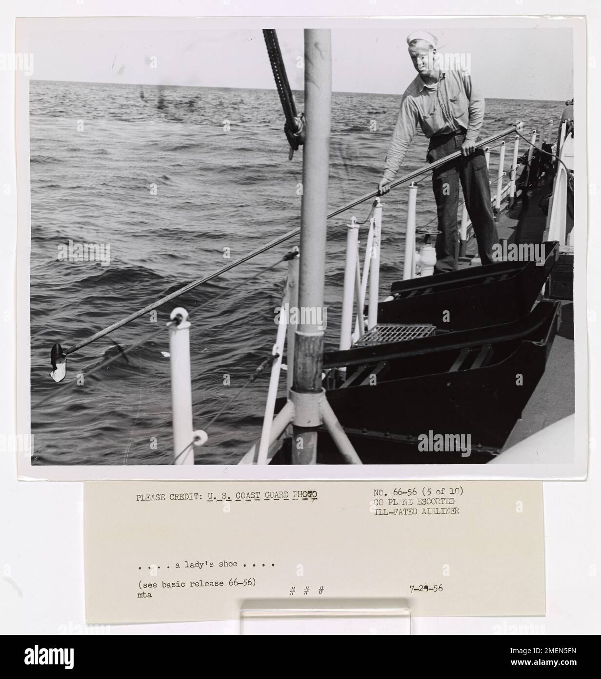 Coast Guard Searches Wreckage of Ill-fated Airliner. This image depicts ...