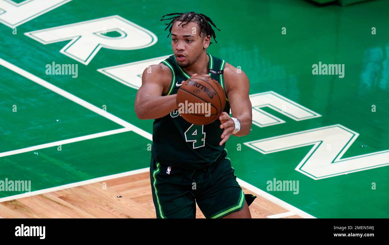Boston Celtics guard Carsen Edwards during the first half of an NBA ...