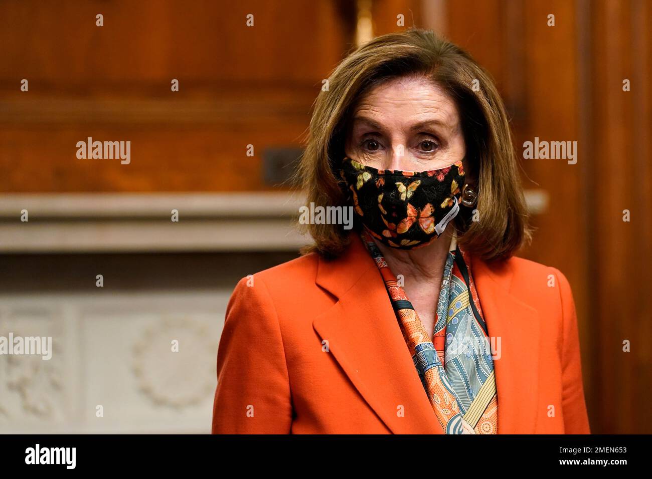 House Speaker Nancy Pelosi of Calif., arrives for an event on Capitol ...
