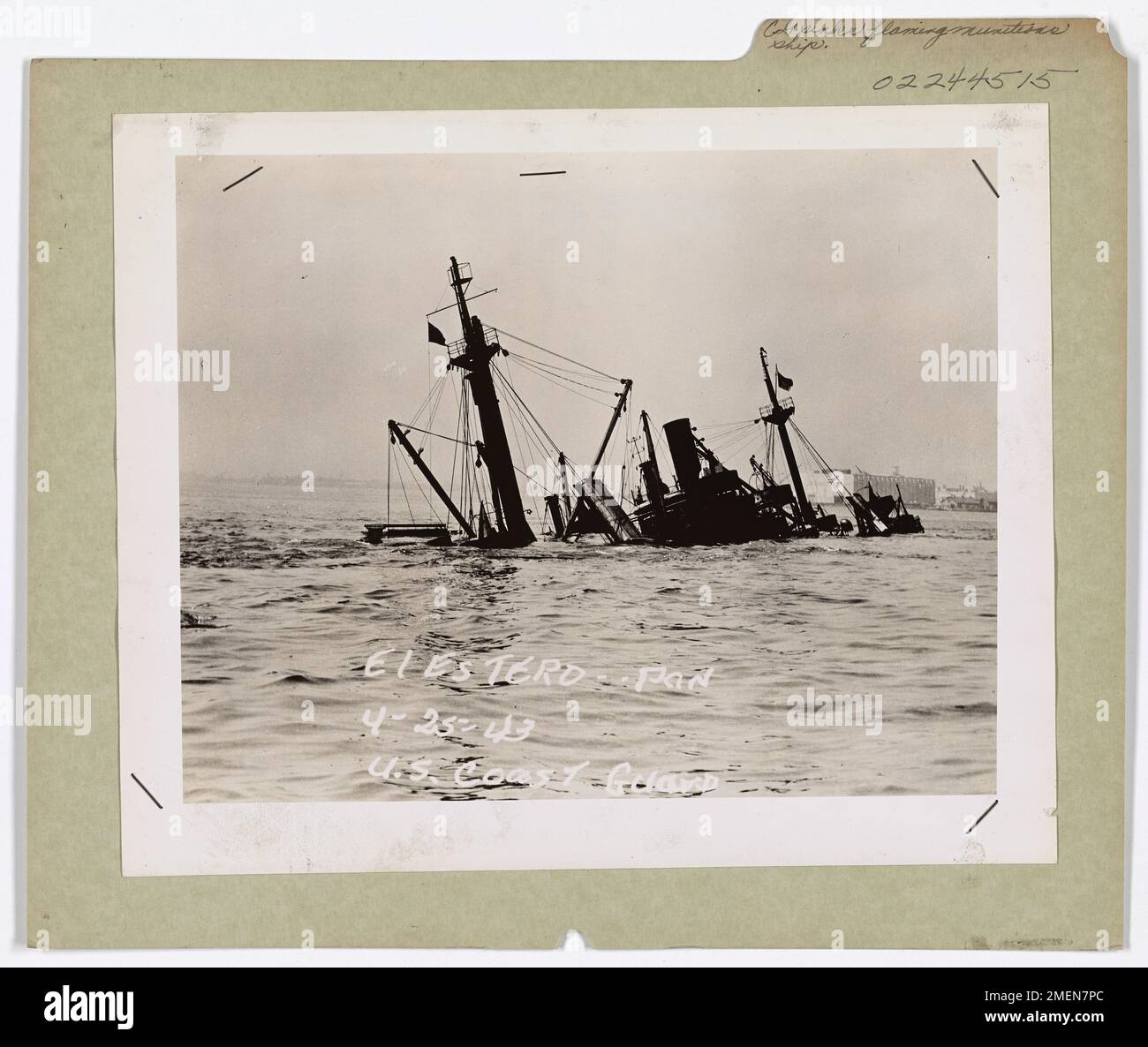 Coast Guardsmen take prompt and daring action to sink a flaming ...