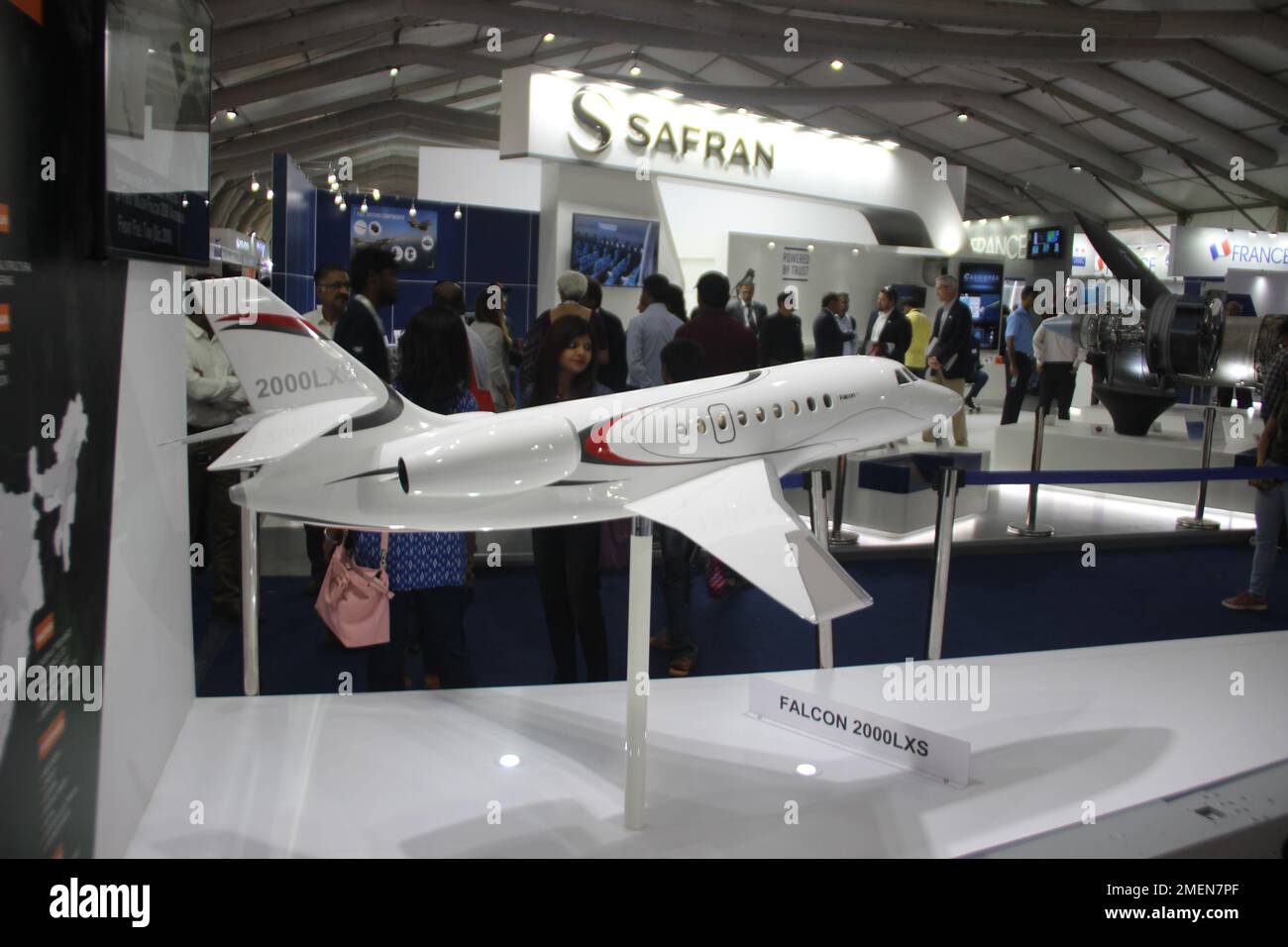Bengaluru, Karnataka India- 20th February, 2019. Falcon aircraft was ...