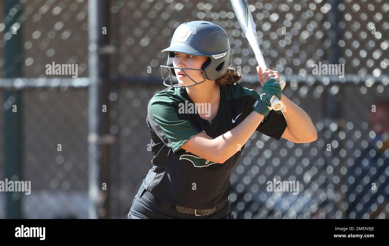 Wagner's Alexa Garcia bats during an NCAA softball game against LIU ...