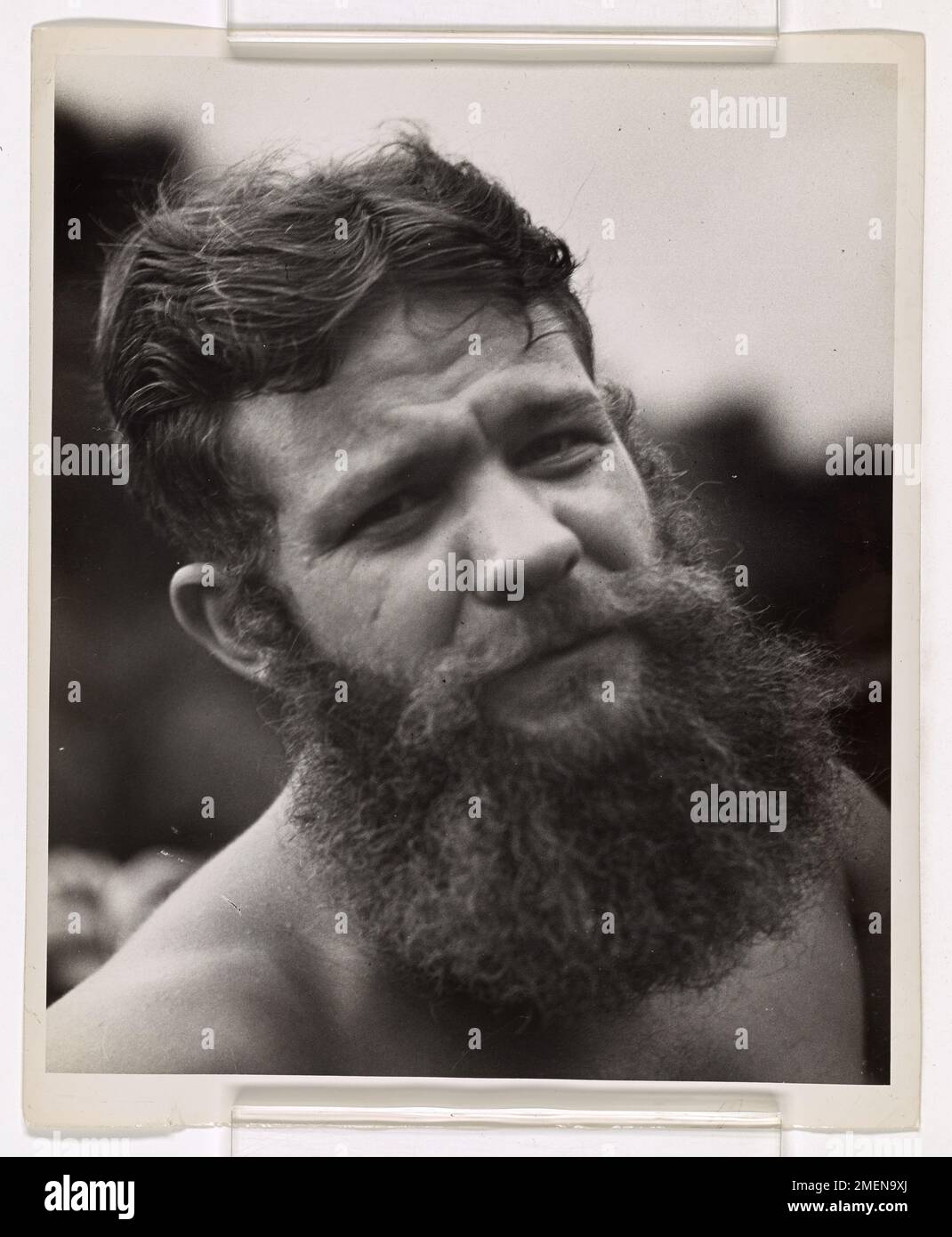 Jungle Chin. Far away from barber shops and out of razor blades a Navy ...