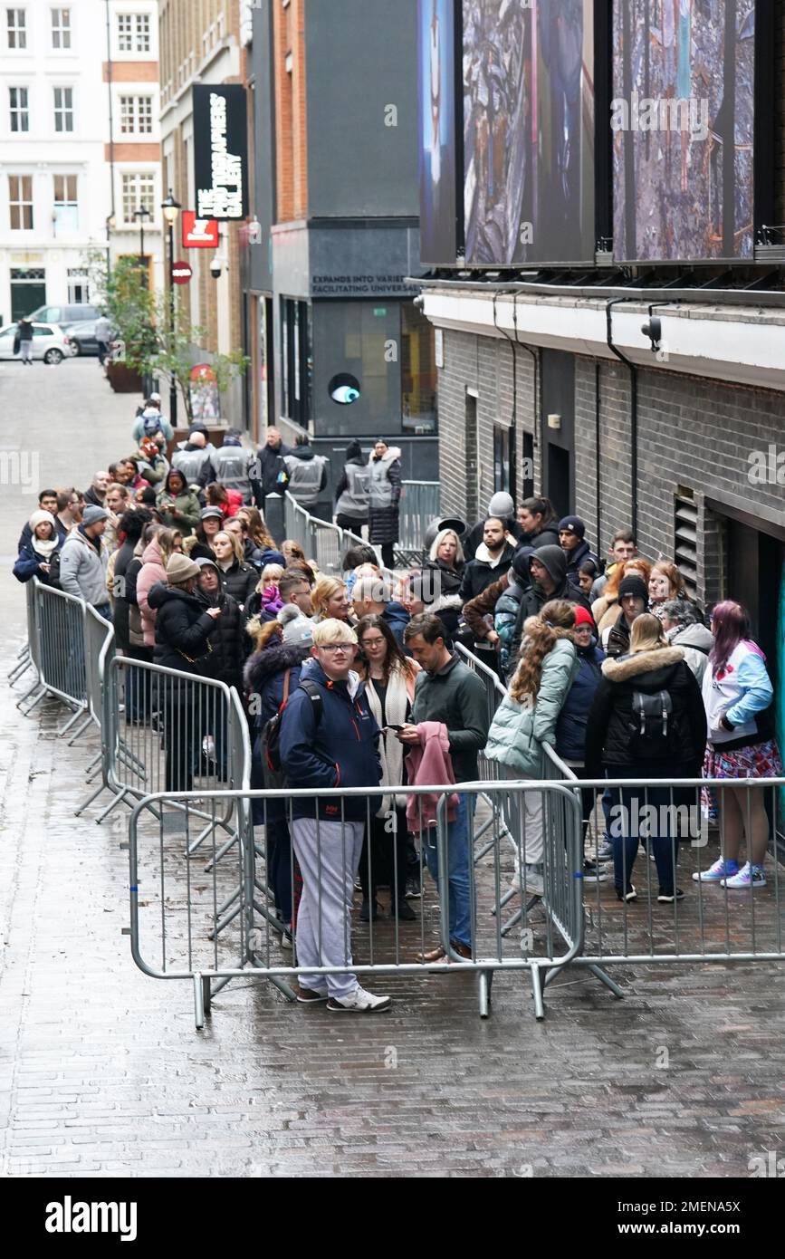 Fans queue for tickets for Britain's Got Talent auditions, held at The ...
