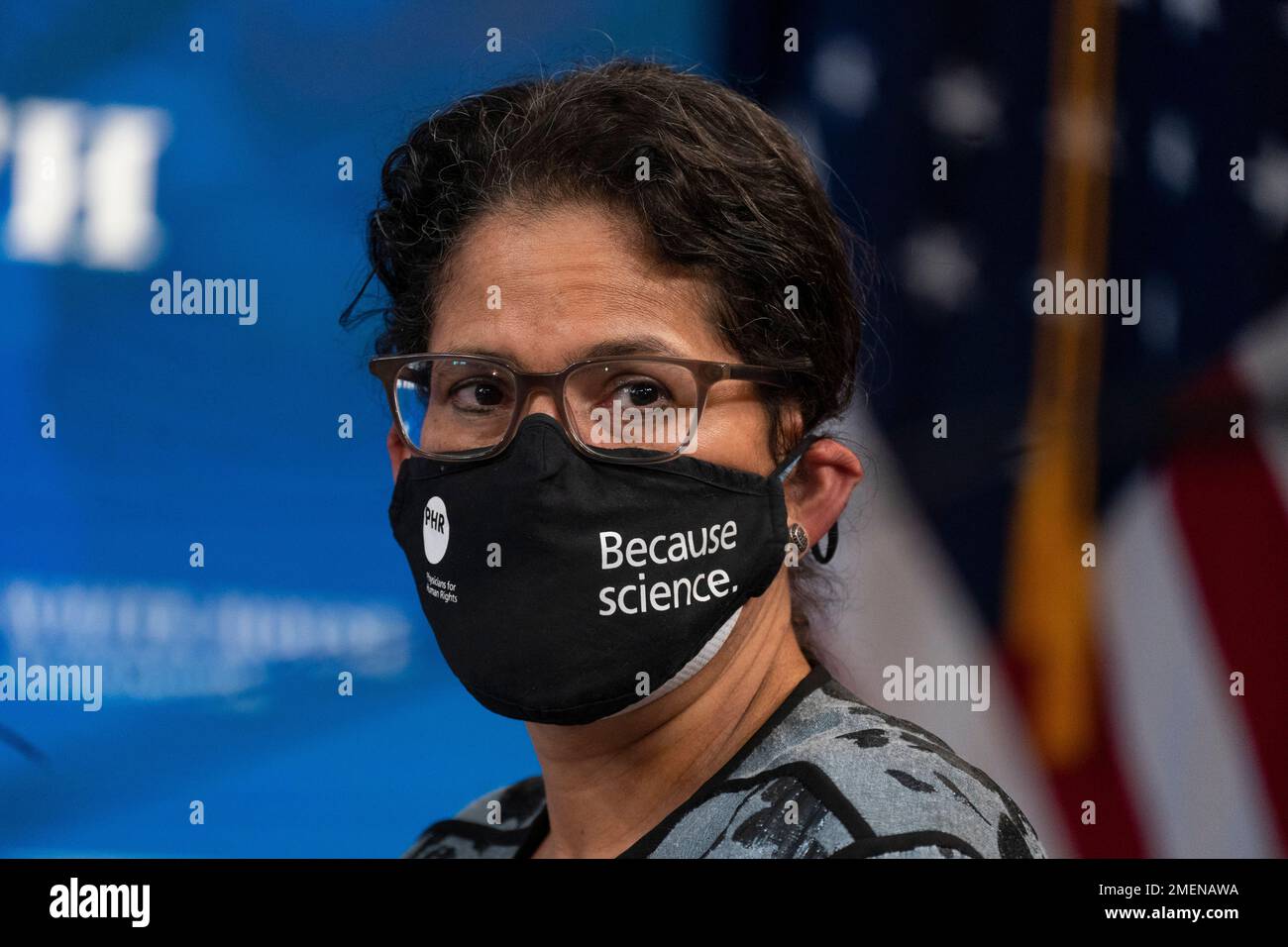 Elizabeth Howell listens during in a roundtable discussion with Vice ...