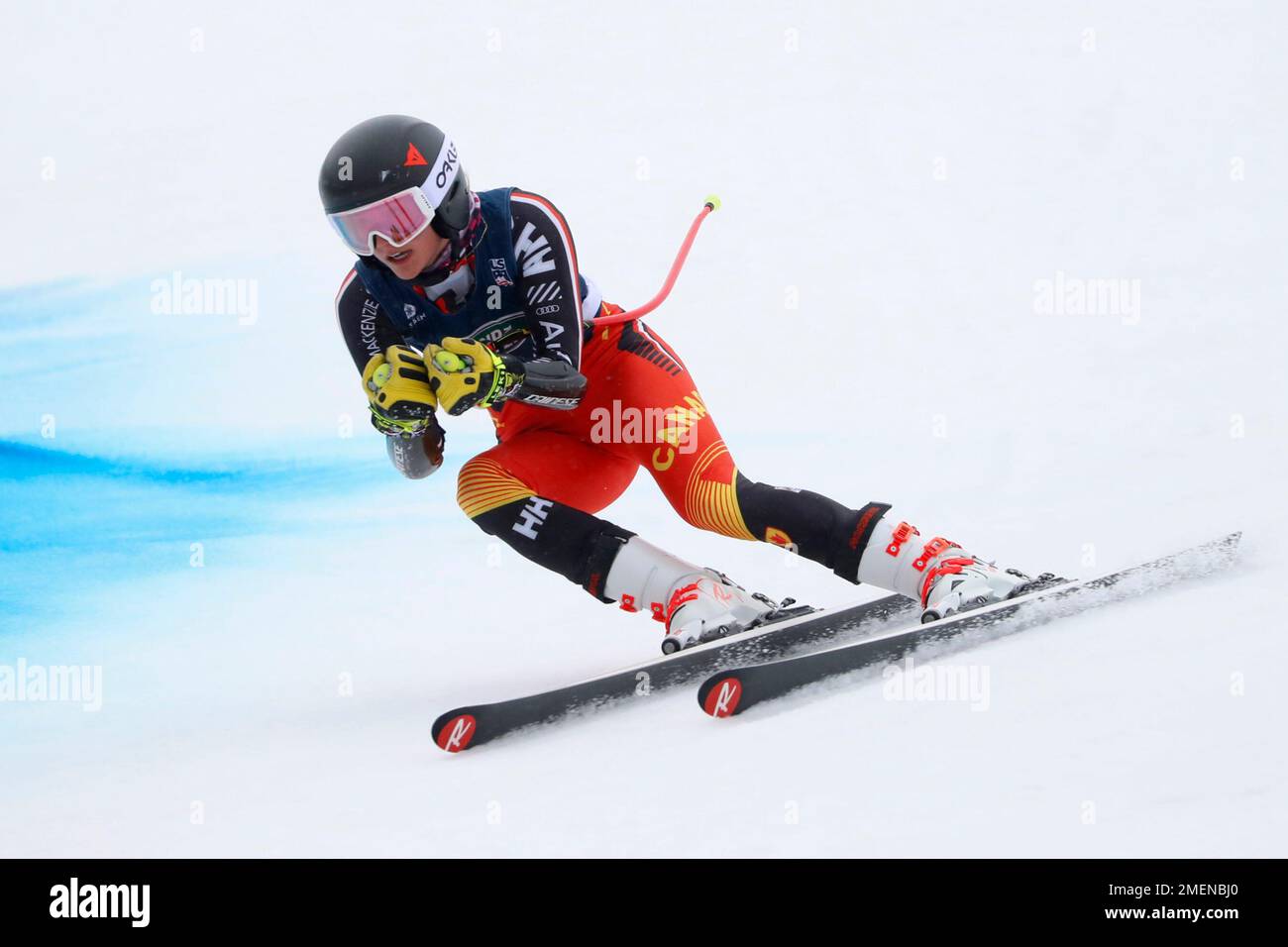 Stefanie Fleckenstein of Canada competes in the women's Super-G at the ...
