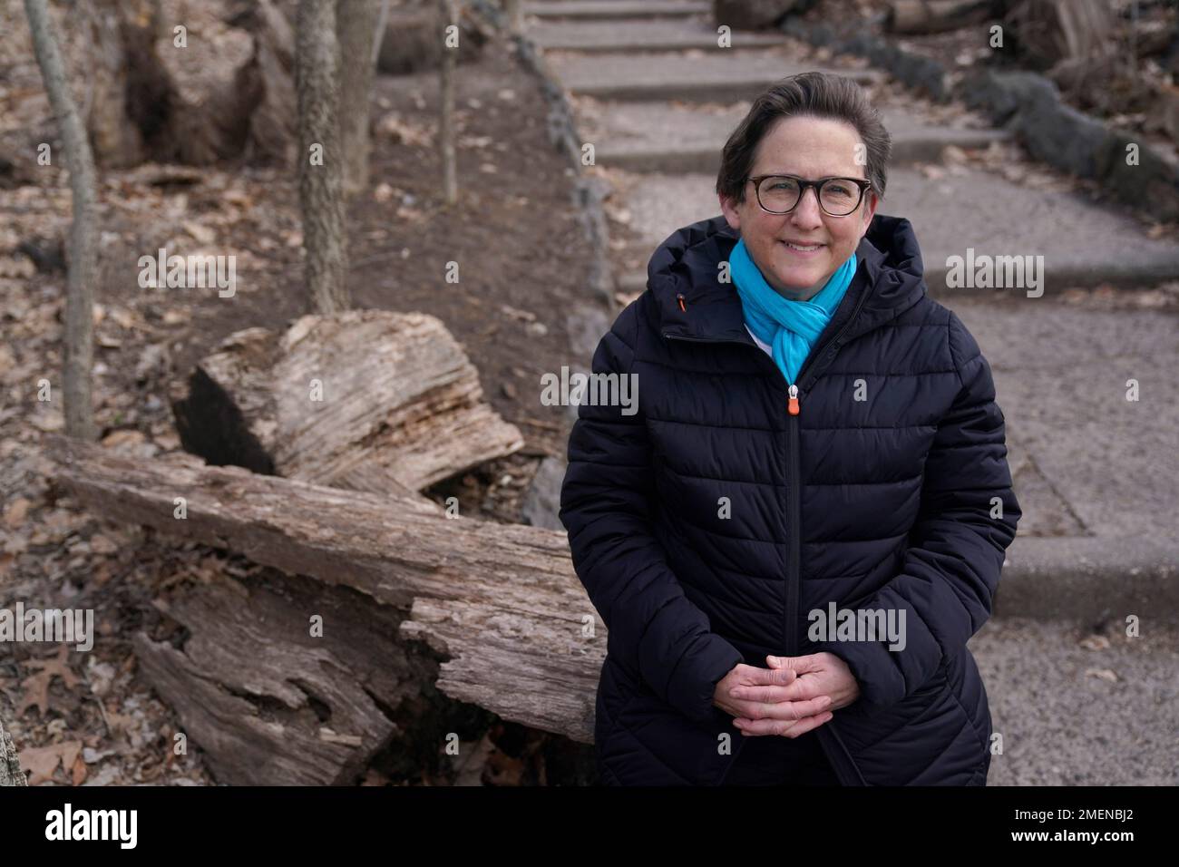 Rabbi Sharon Kleinbaum poses for a picture near her home in New York ...