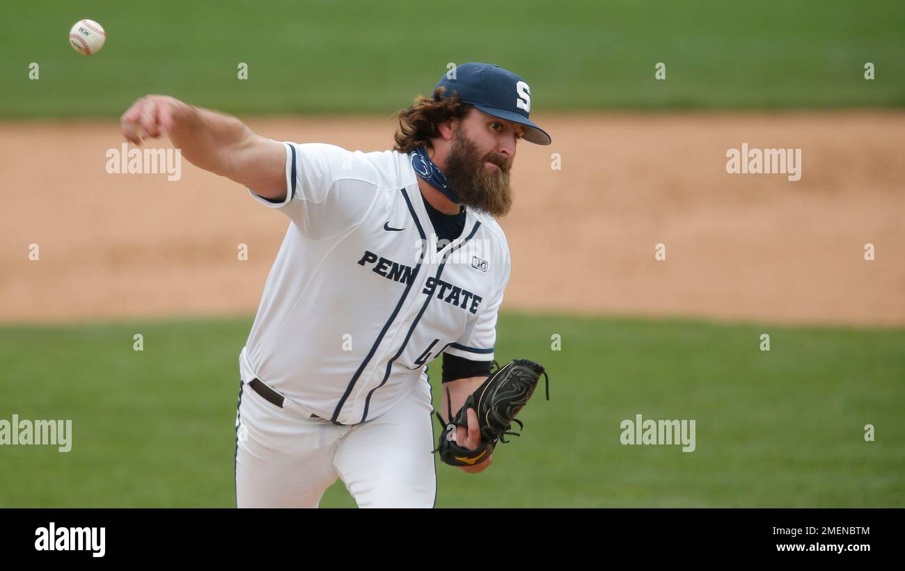 Penn State's Jared Freilich pitches during an NCAA baseball game on ...