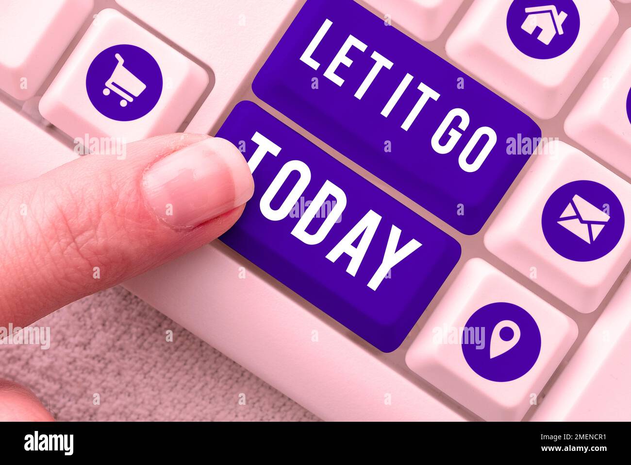 Inspiration showing sign Let It Go. Business concept choose not to make ...