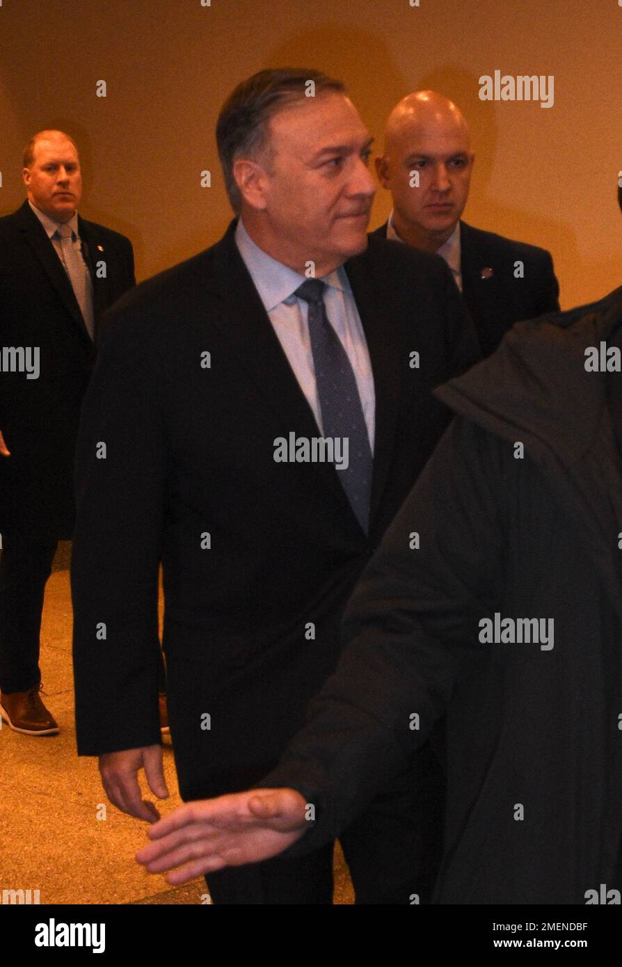 New York, NY, USA. 24th Jan, 2023. Mike Pompeo Seen At CBS Mornings in ...