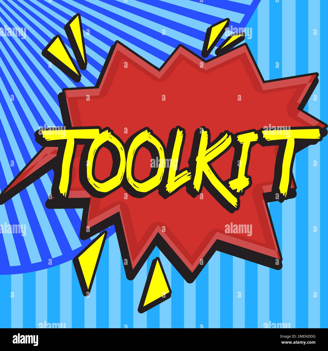Hand writing sign Toolkit. Business overview set of tools kept in a bag ...
