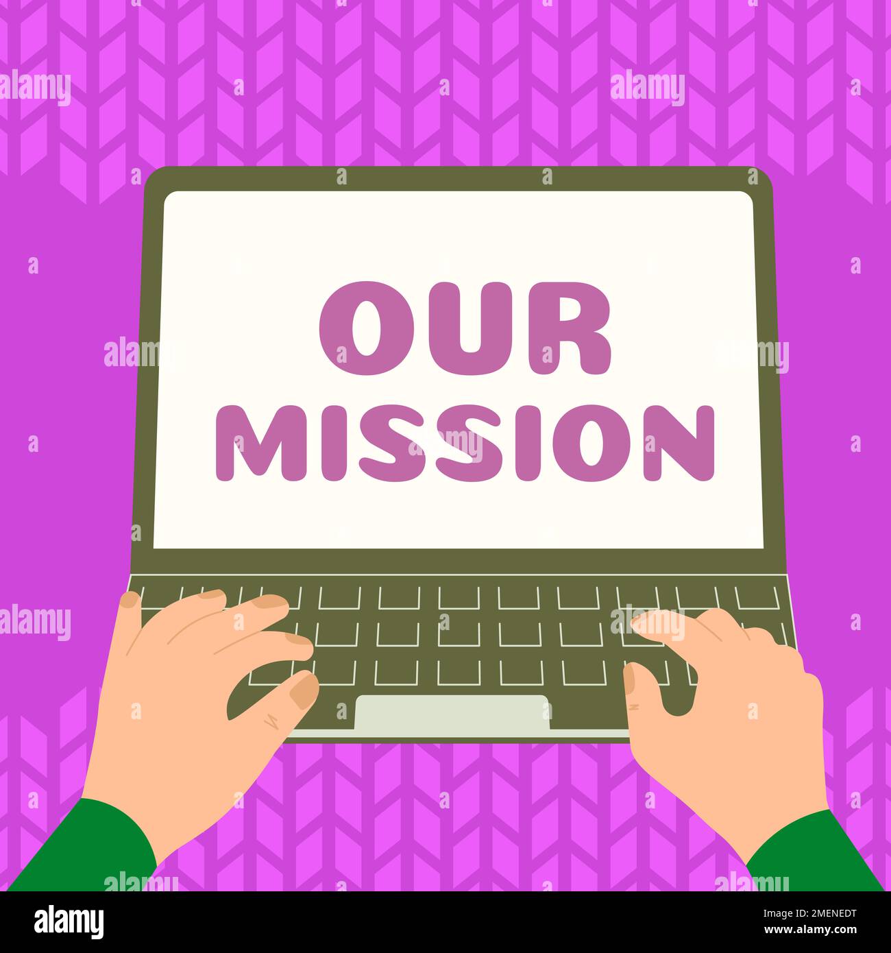 Inspiration showing sign Our Mission. Word Written on tasks or schedule ...