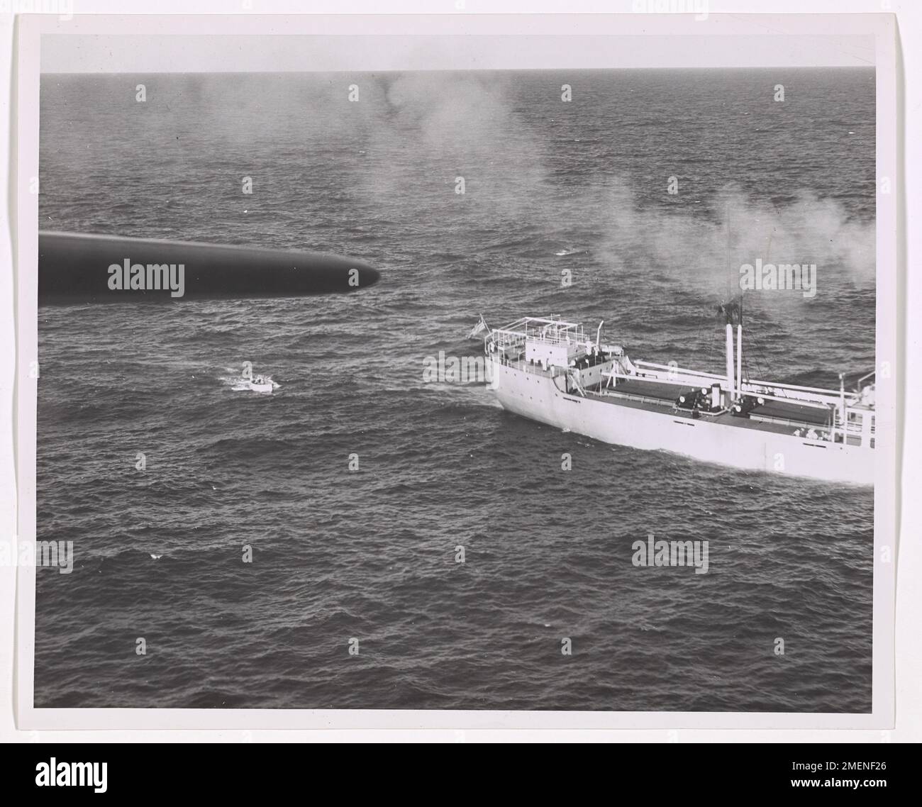 A Coast Guard rescue plane delivers vital medical supplies to the SS ...