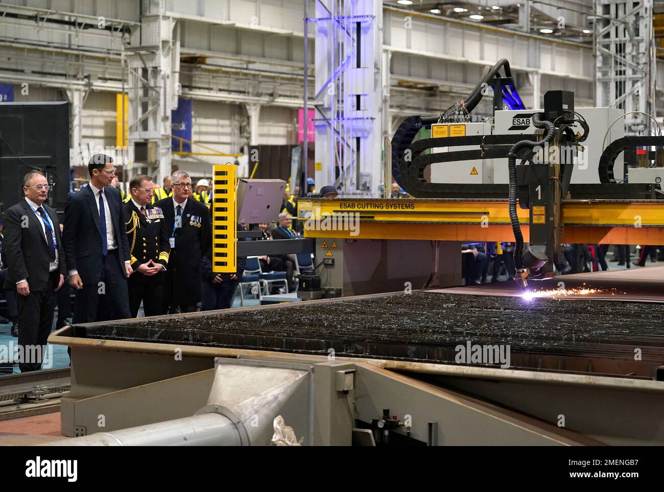 Alex Chalk, Minister for Defence Procurement(second left) alongside ...