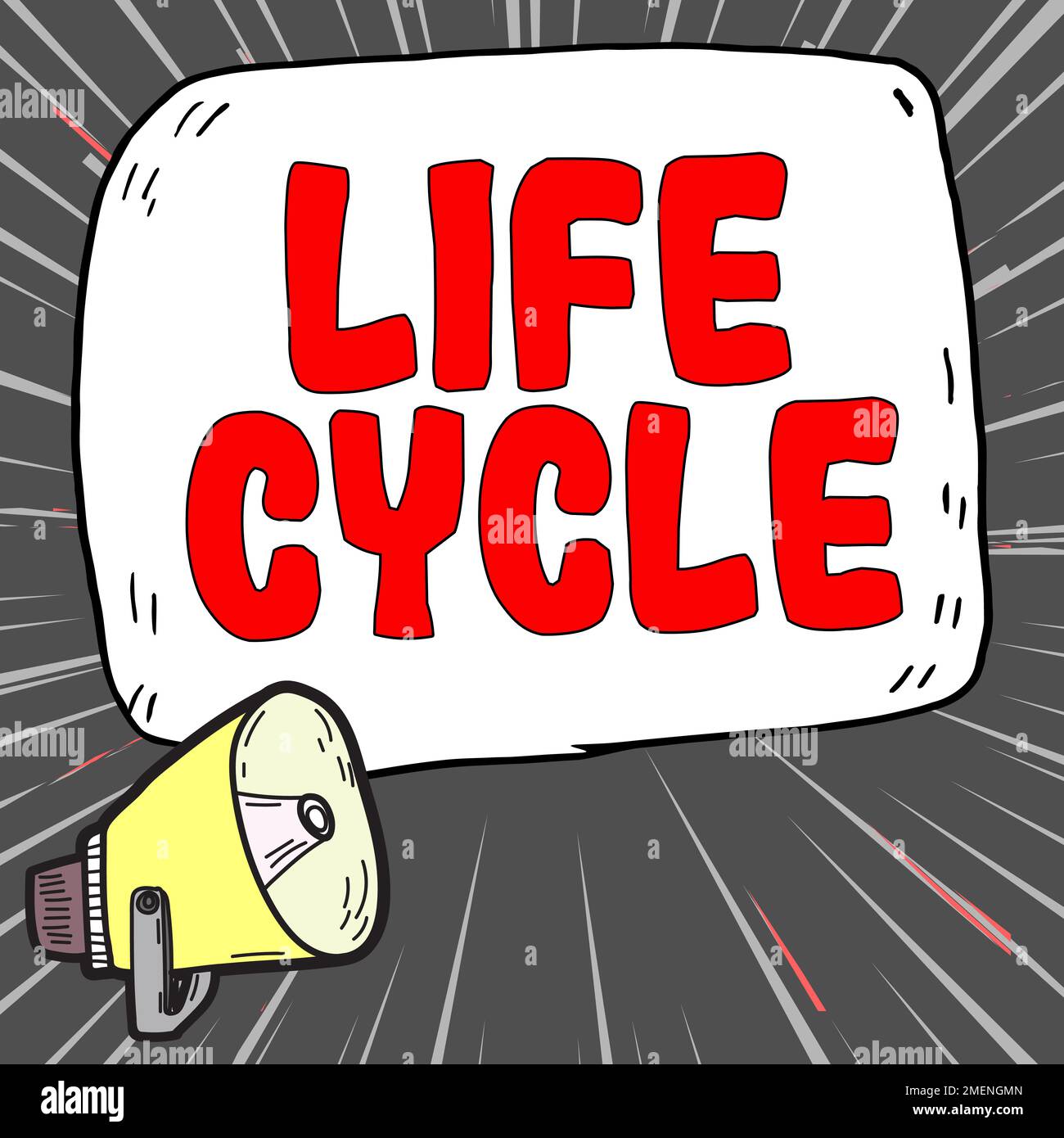 Text showing inspiration Life Cycle. Business concept the series of ...