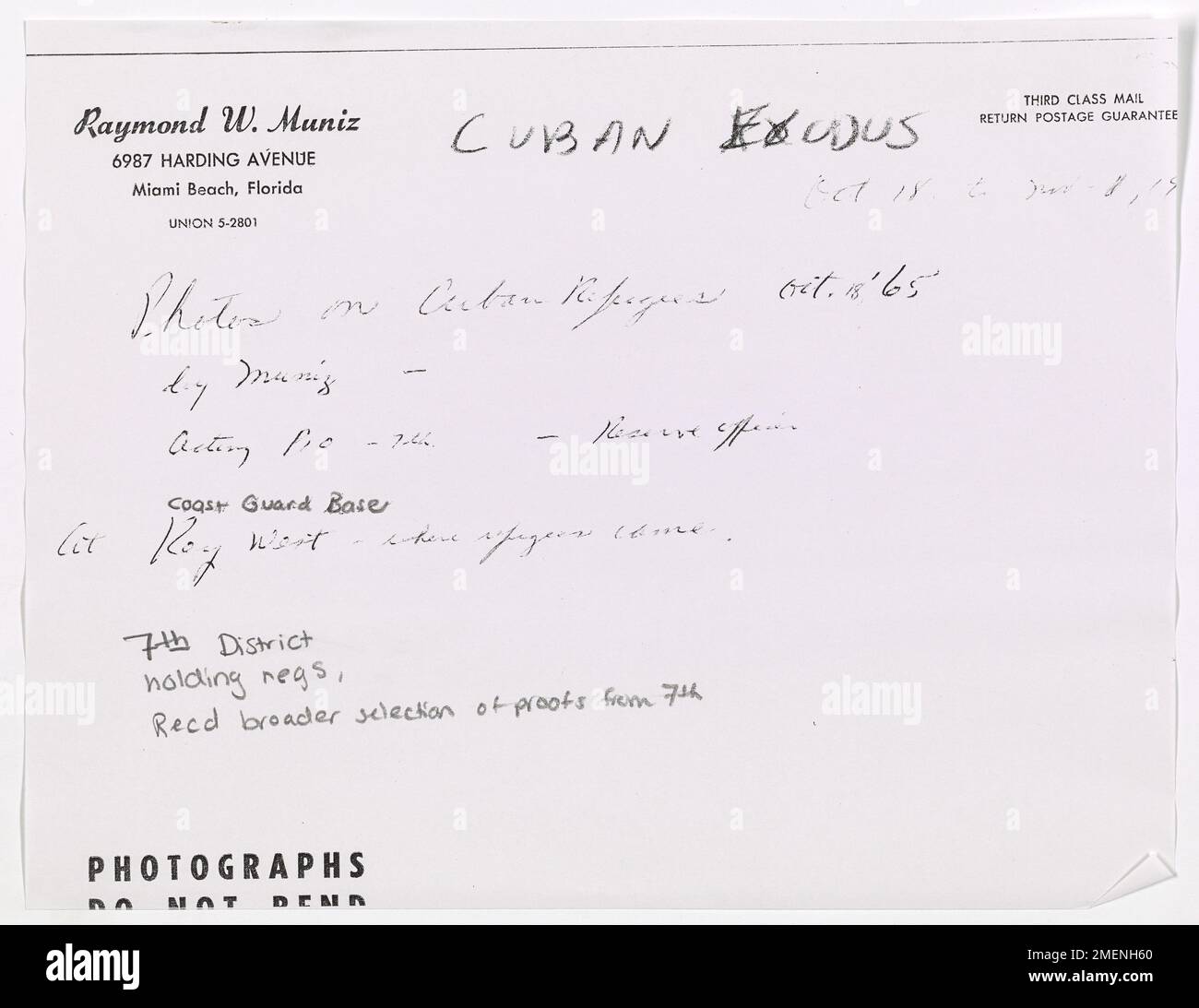 A series of photographs depicting the Cuban Exodus, with scenes showing ...