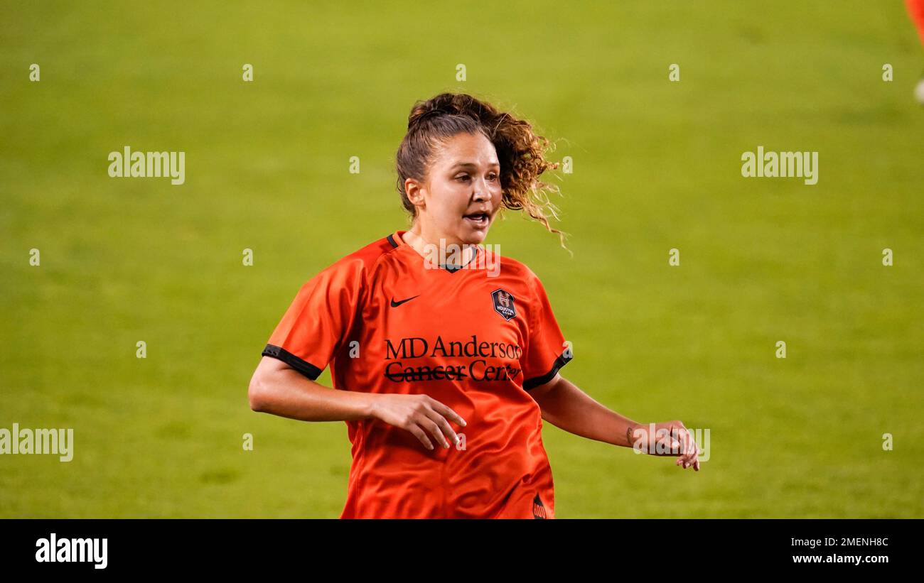 Houston Dash defender Ally Prisock (23) runs downfield during an NWSL ...