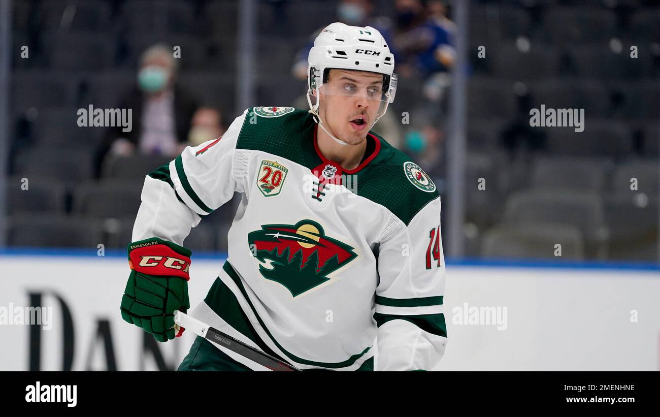 Minnesota Wild's Joel Eriksson Ek in action during the second period of ...