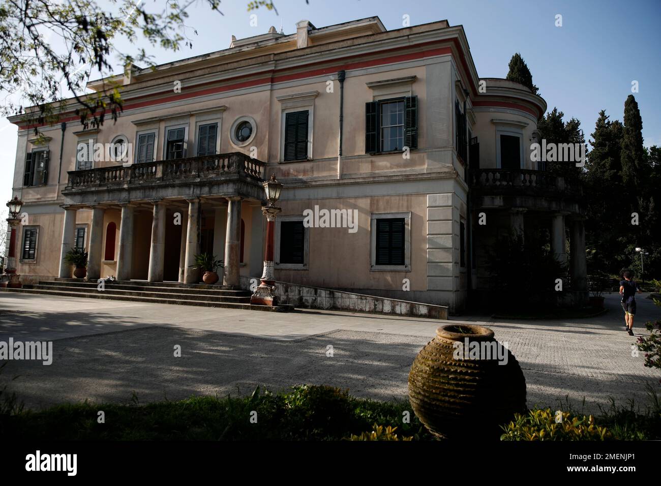 The Mon Repos Palace, currently a museum, on Corfu island, northwestern ...