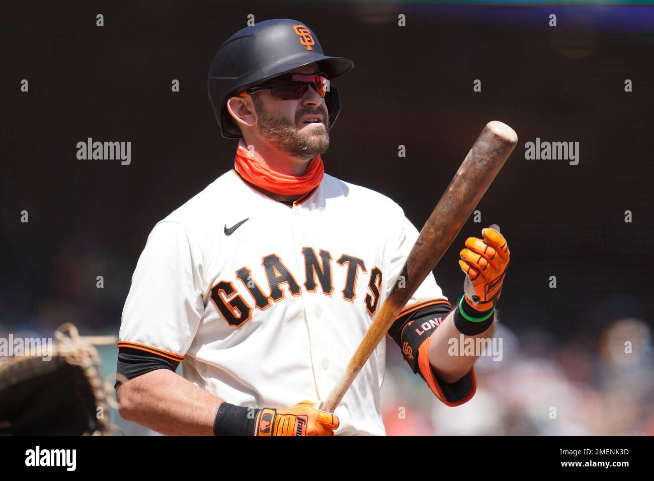 San Francisco Giants' Evan Longoria against the Colorado Rockies during ...