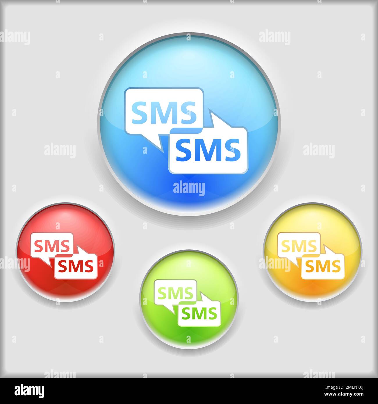 Vector sms glossy web hi-res stock photography and images - Alamy