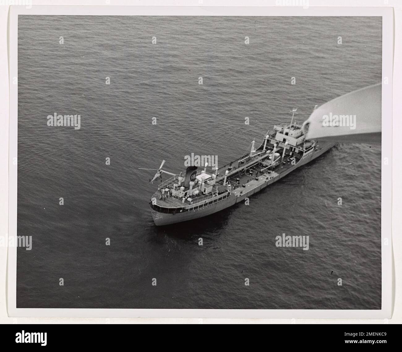 This image shows the Coast Guard removing an ill seaman from the SS ...