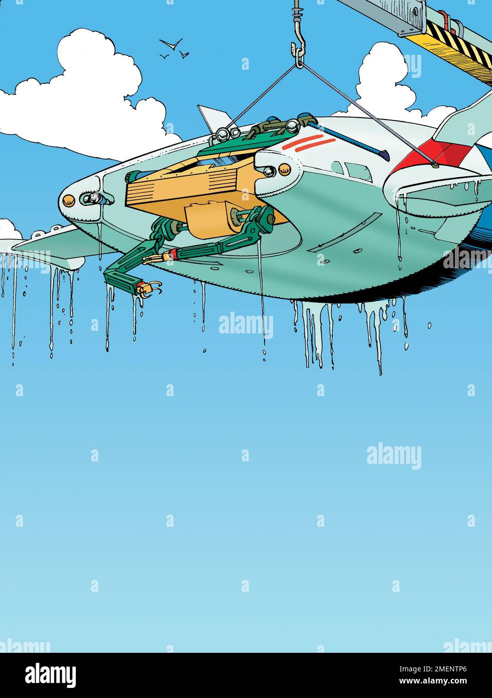 Submersible Orion being hoisted Stock Photo - Alamy