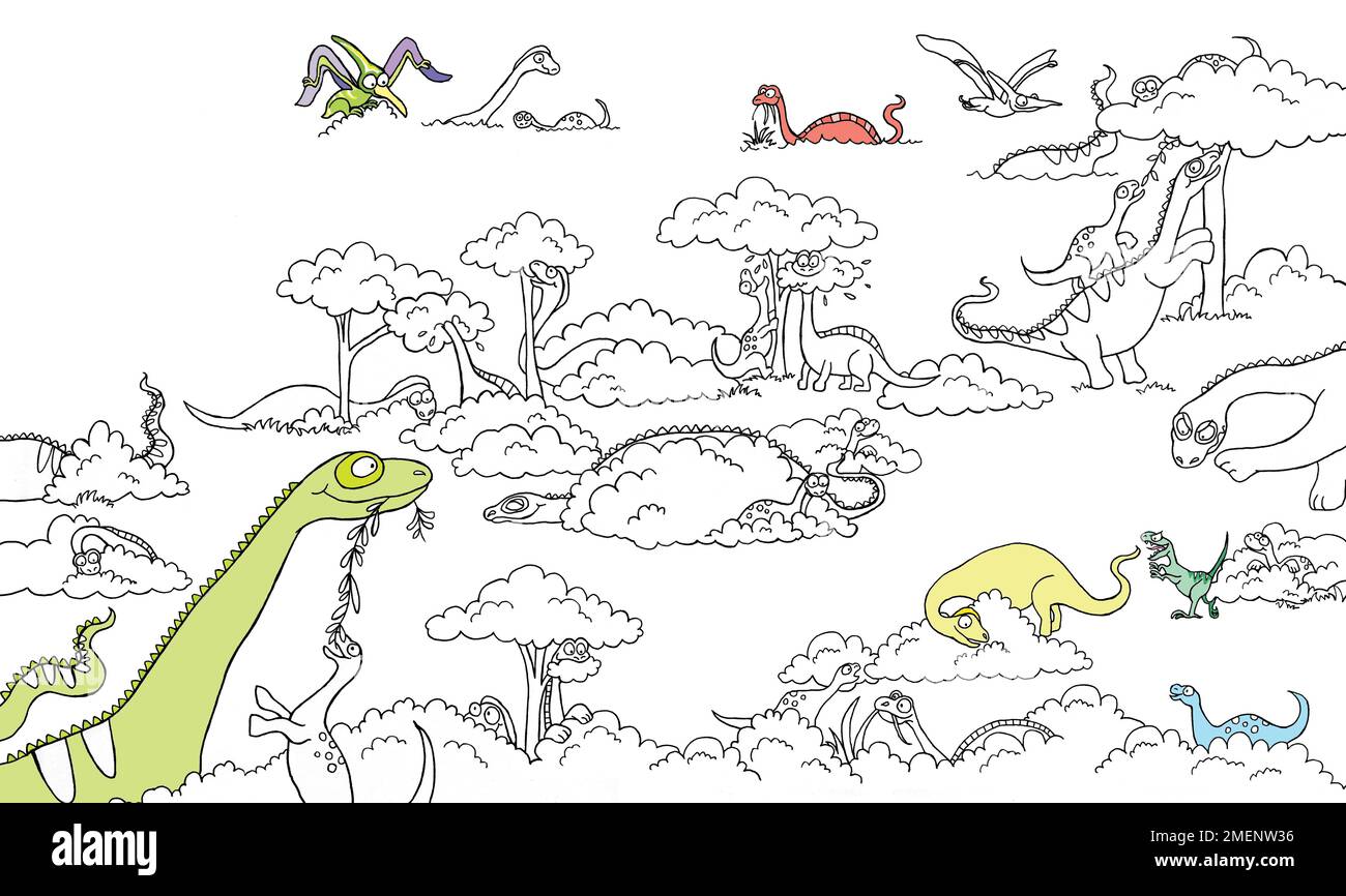 Dinosaur eating tree hi-res stock photography and images - Alamy