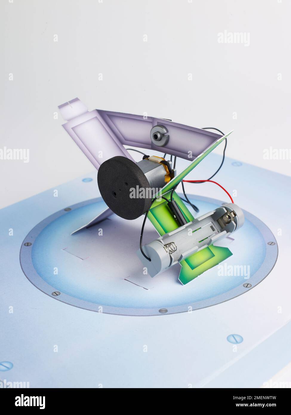 Parts of battery powered alien robot Stock Photo - Alamy