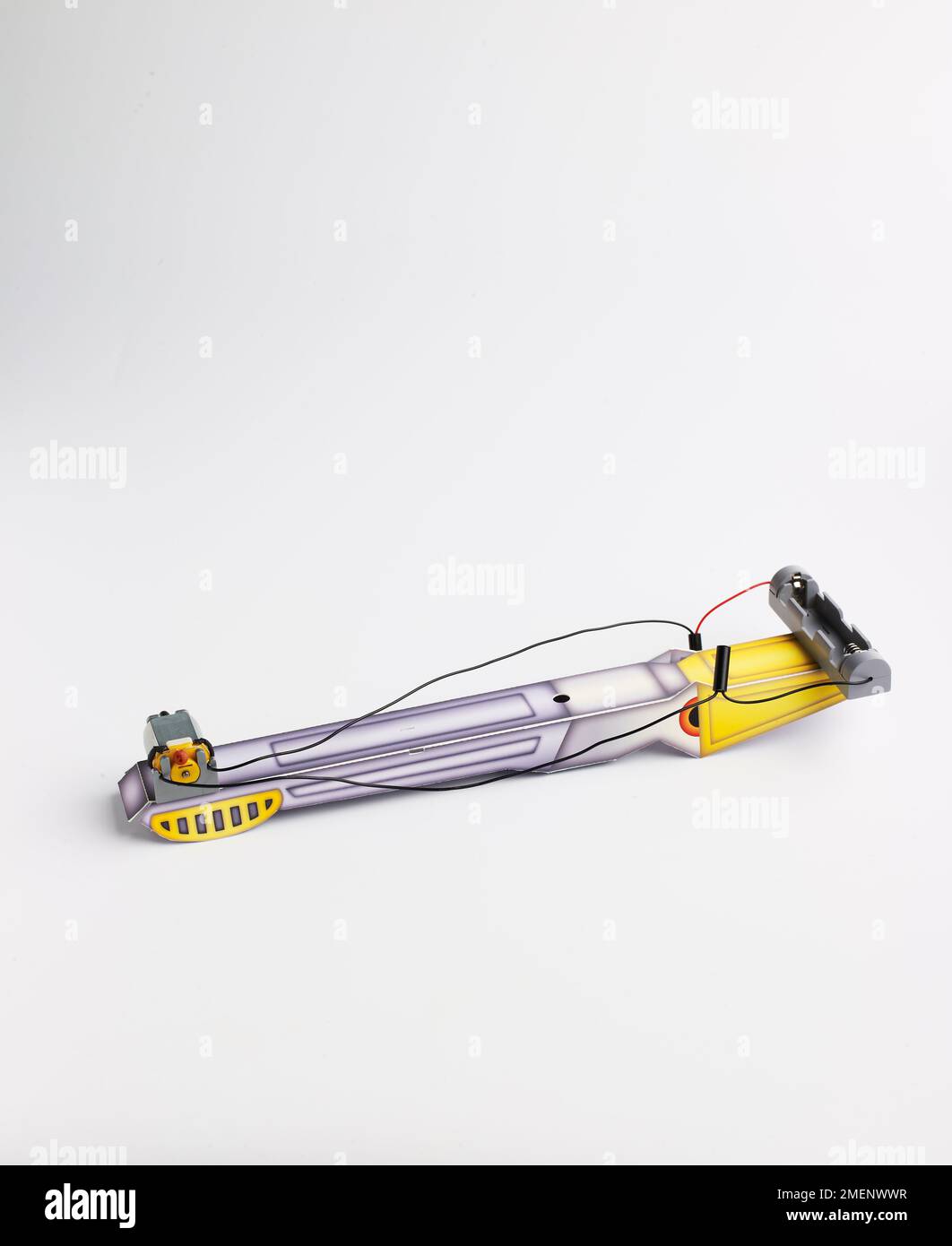 Parts for making battery powered alien robot Stock Photo - Alamy