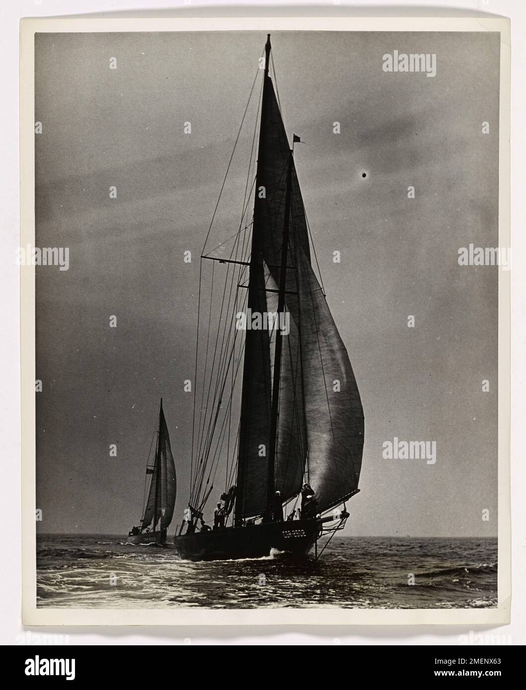 Coast Guard schooners CGR 2502 and CGR 2520 conduct anti-submarine ...