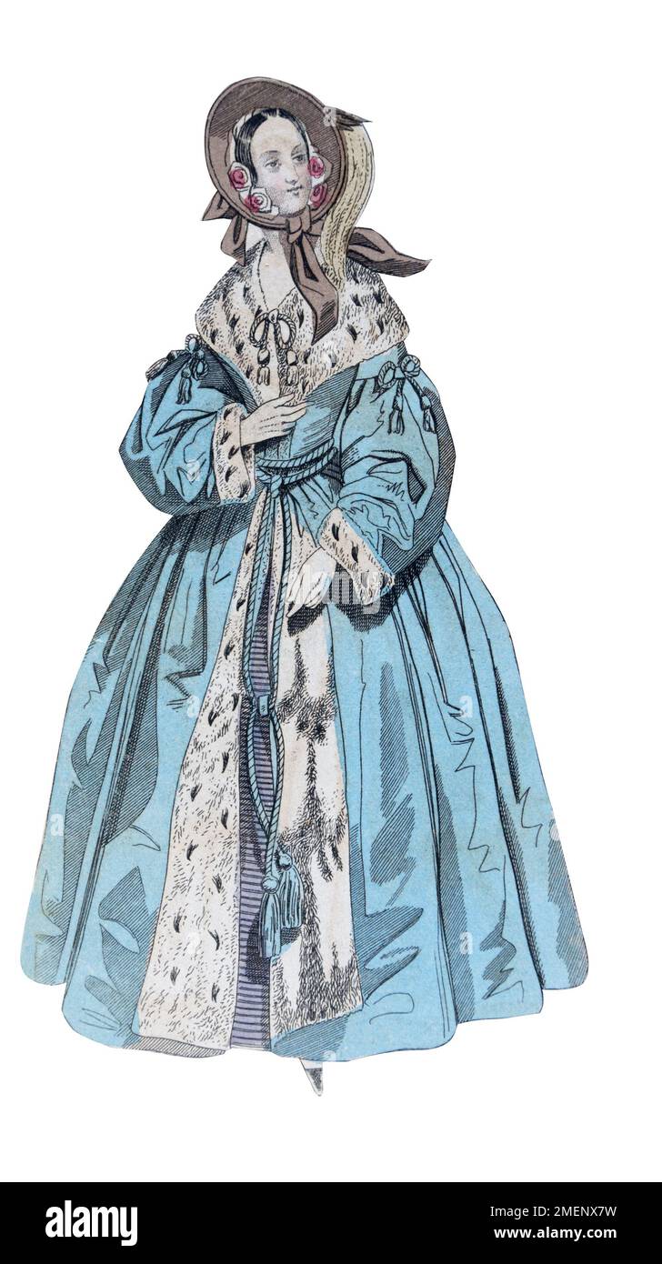 Fashion plate illustration Cut Out Stock Images & Pictures - Alamy