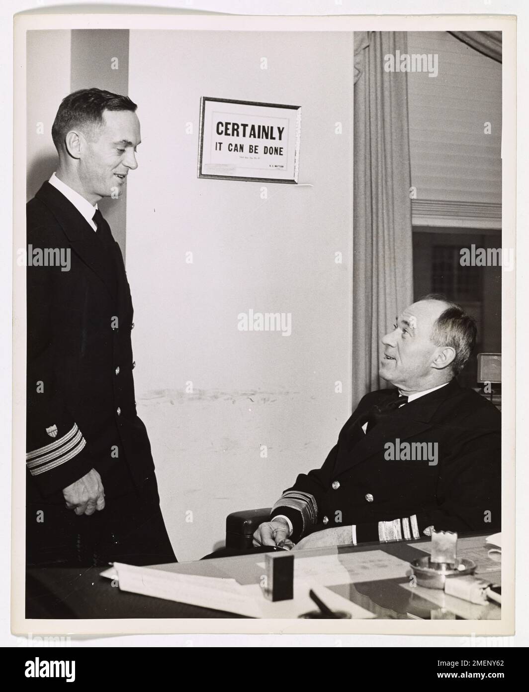 A photograph of Admiral Russell R. Waesche, a prominent U.S. Coast ...
