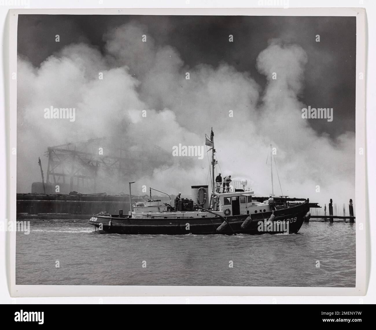 In the aftermath of the Texas City Disaster, U.S. Coast Guard fire ...