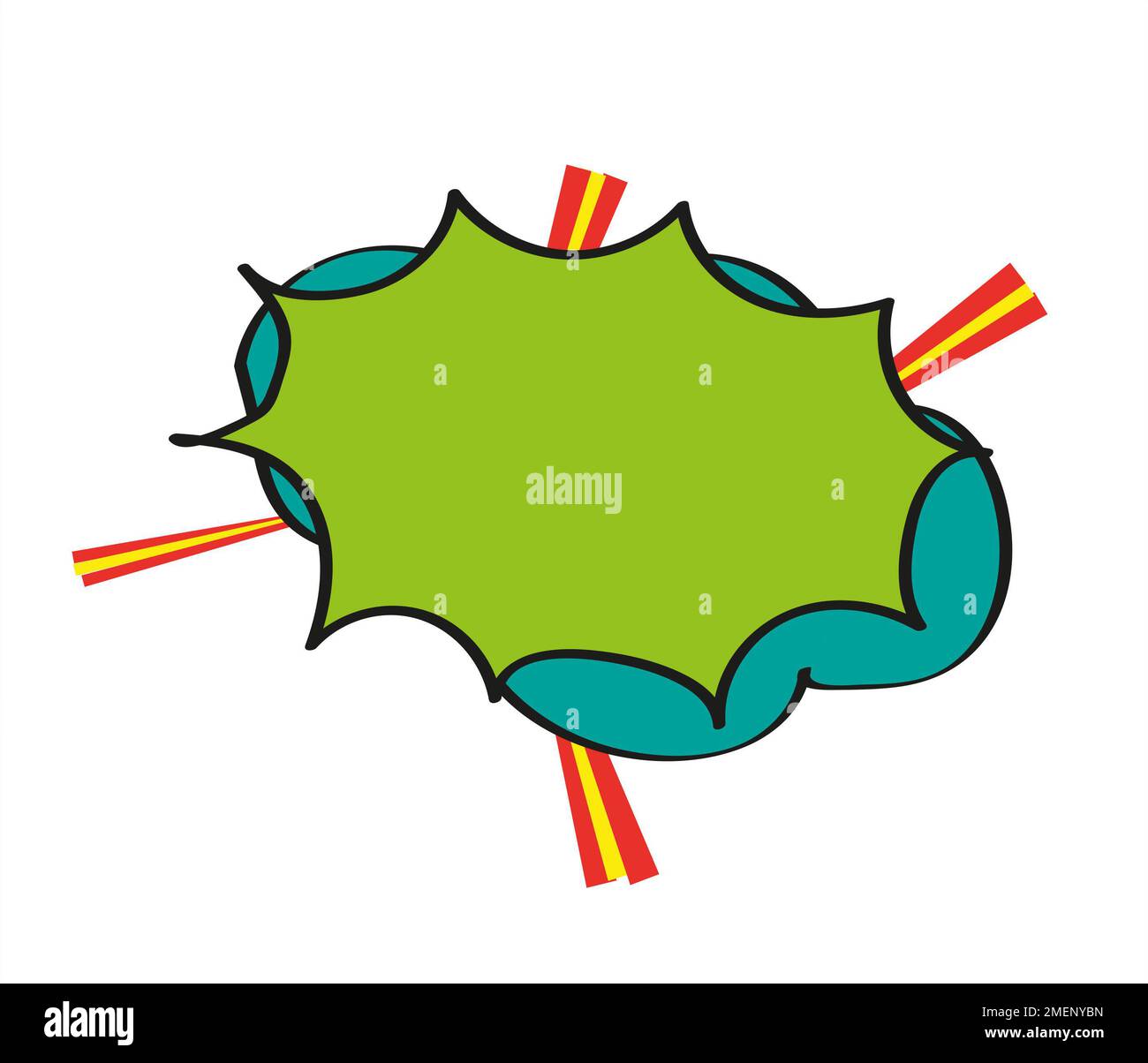 Comic blue speech bubble Cut Out Stock Images & Pictures - Alamy