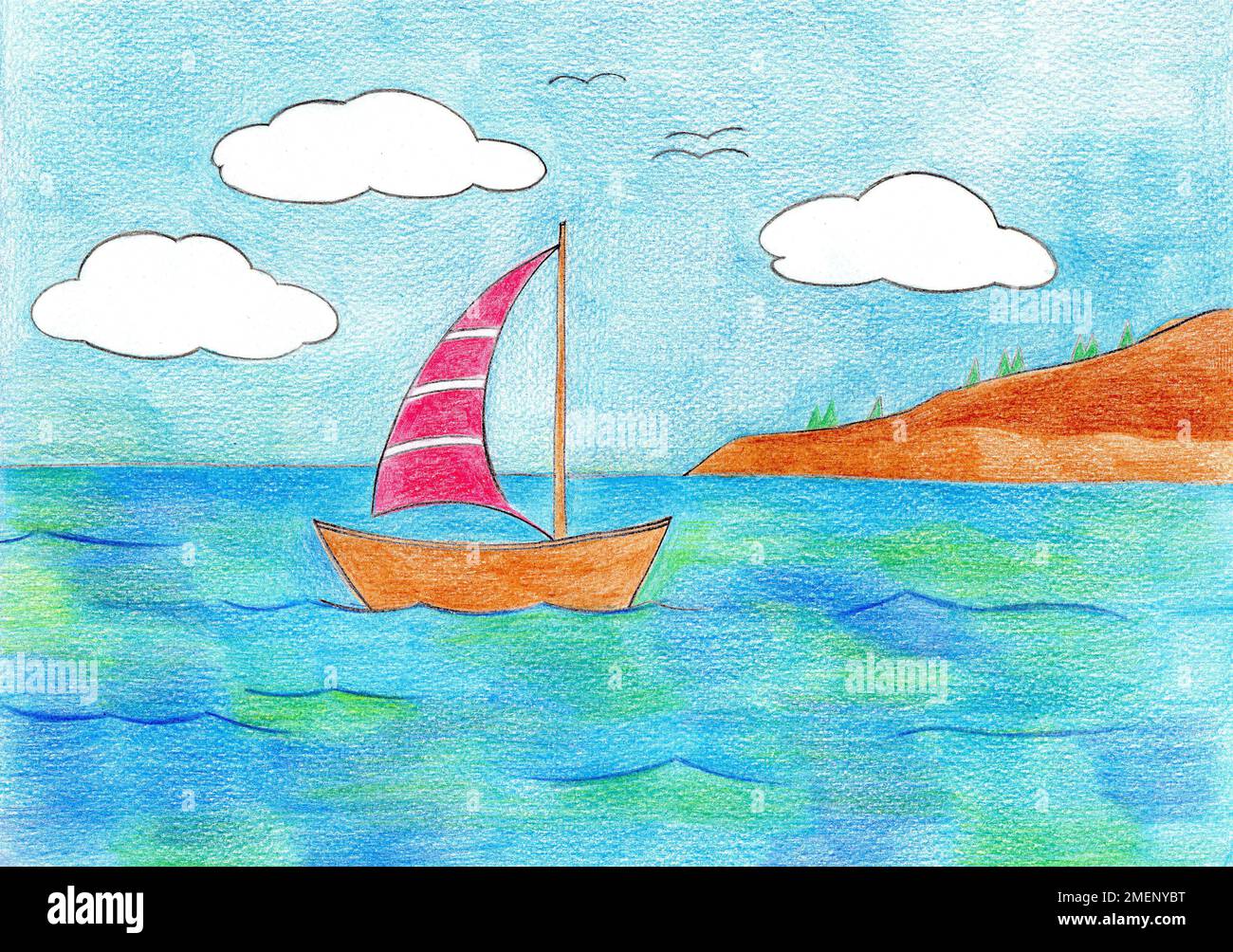 Outline drawing clouds hi-res stock photography and images - Alamy