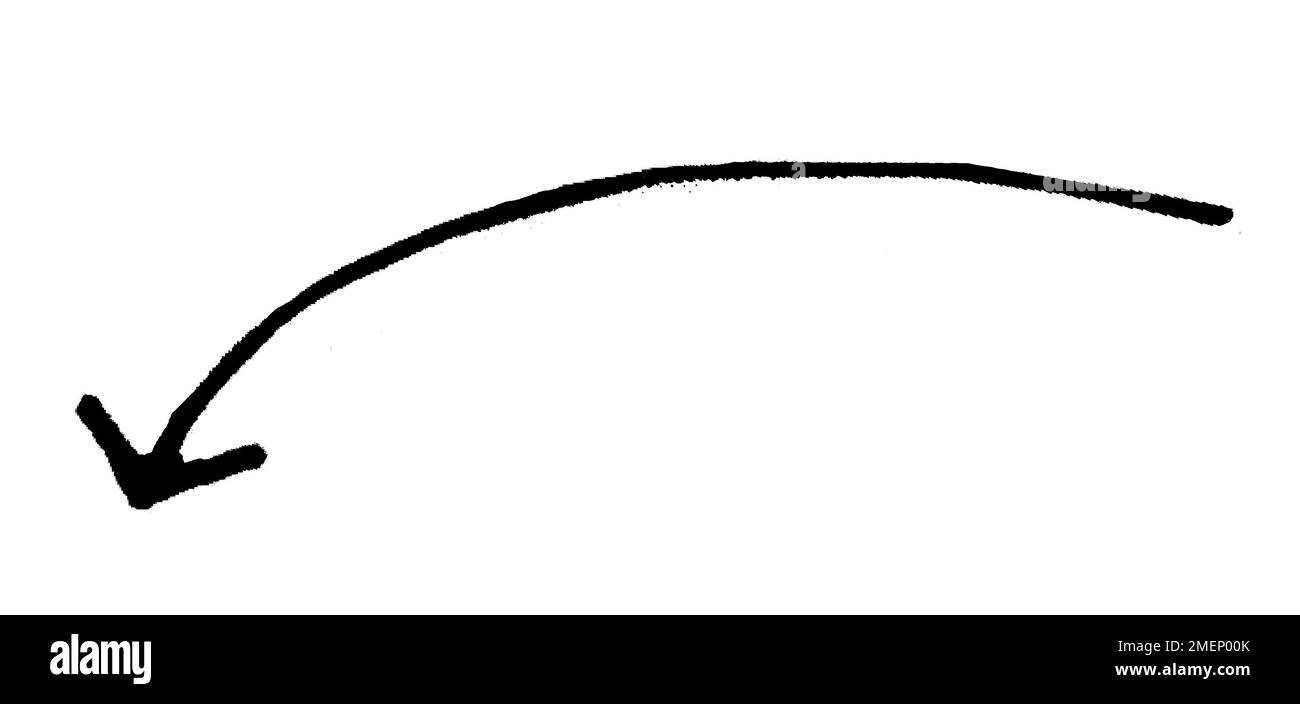 Black outline arrow Black and White Stock Photos & Images - Alamy