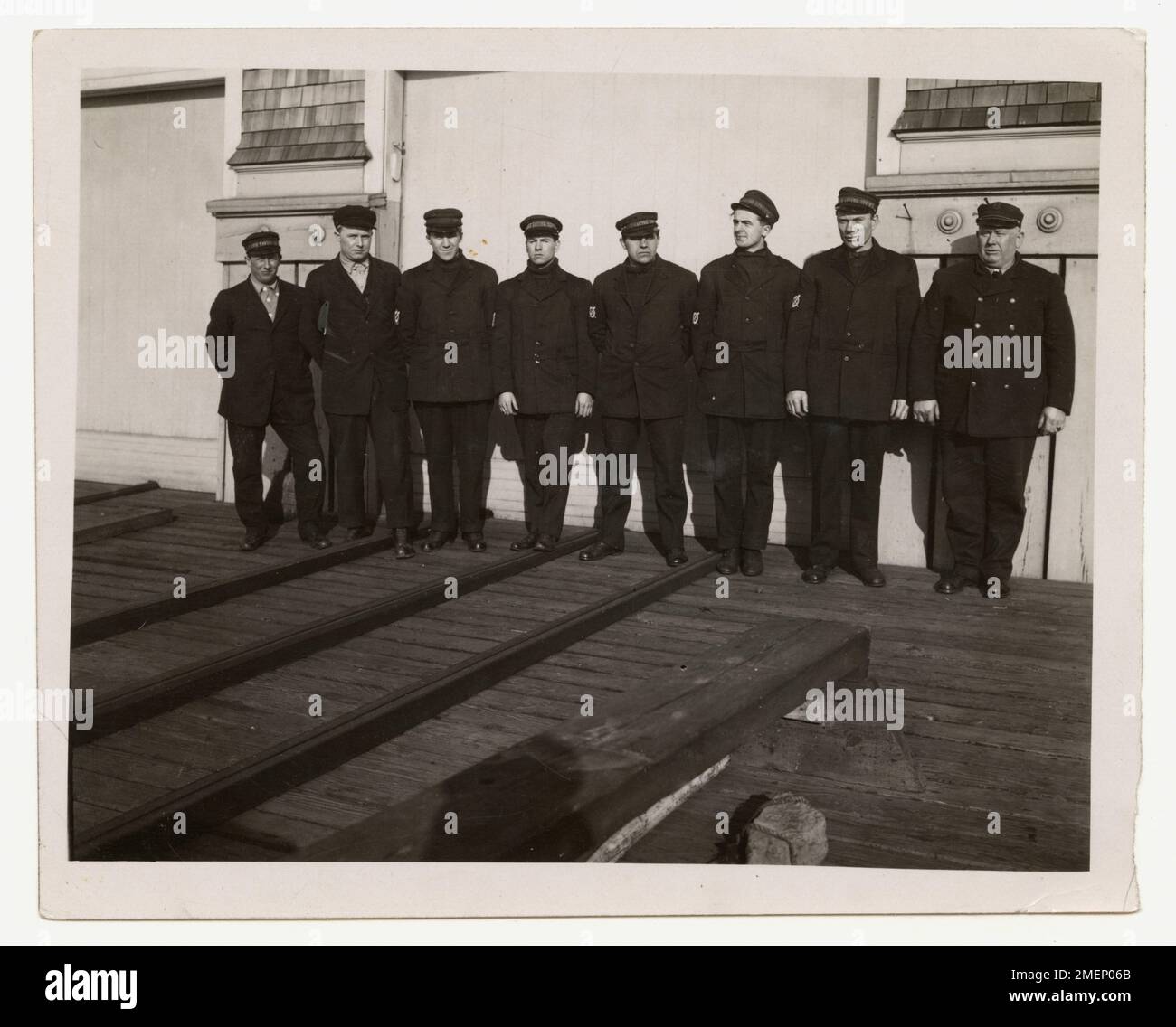 A group photo of the 'Old Chicago' Coast Guard crew. The image captures ...
