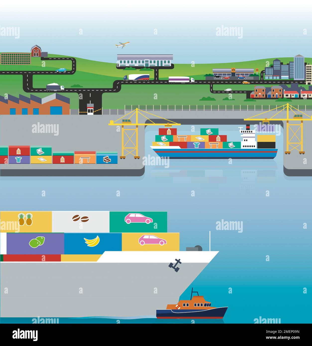 International trade artwork Stock Photo - Alamy