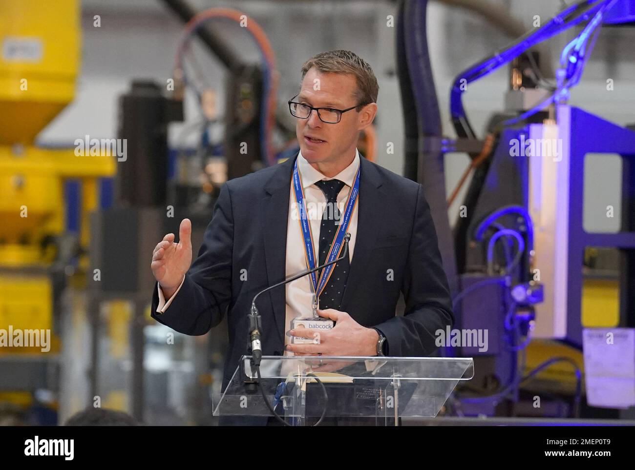 Will Erith Chief Executive of Marine at Babcock makes a speech ahead of ...