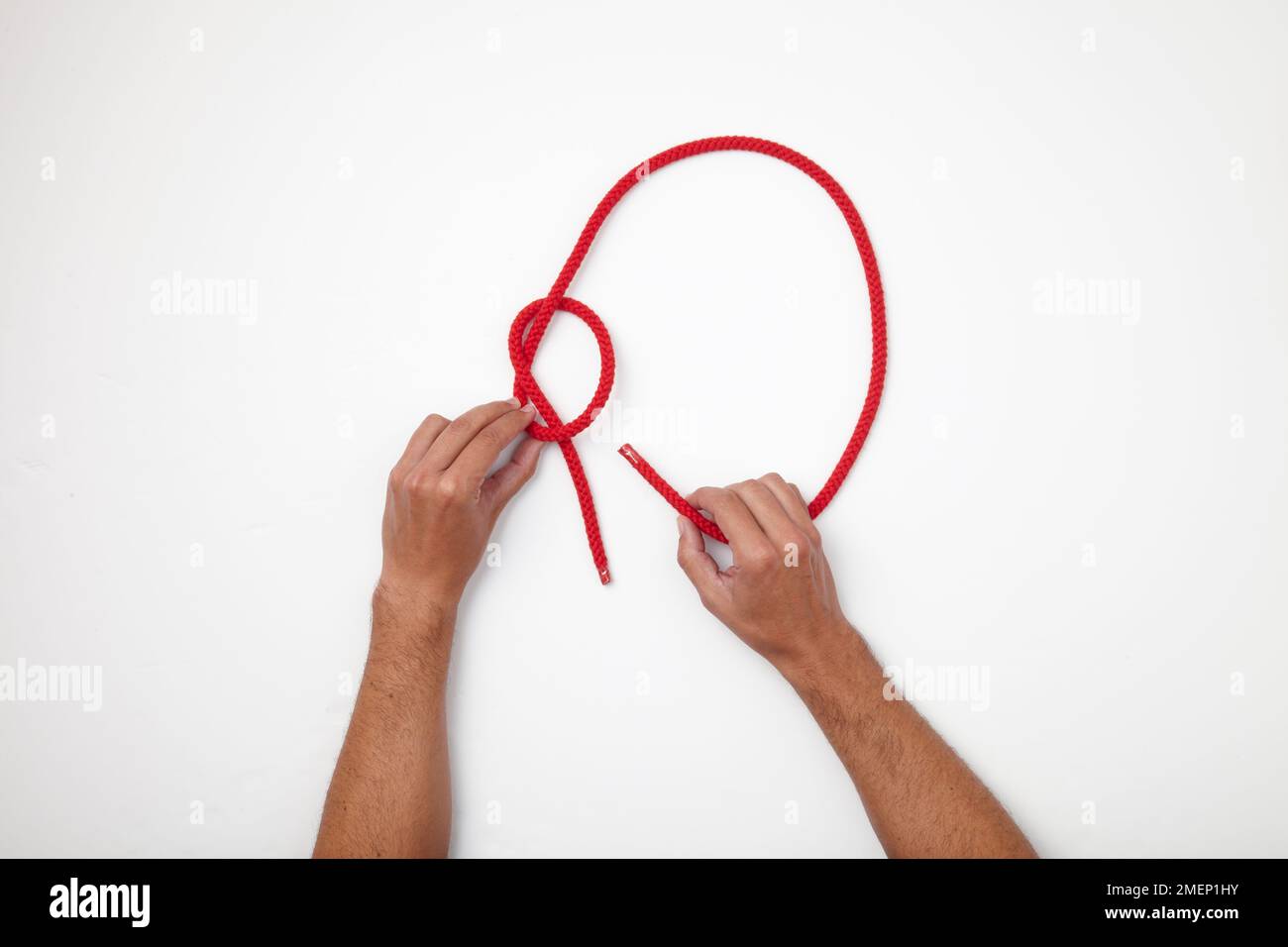 Sailor's Cross - Step 2 (binding knot Stock Photo - Alamy