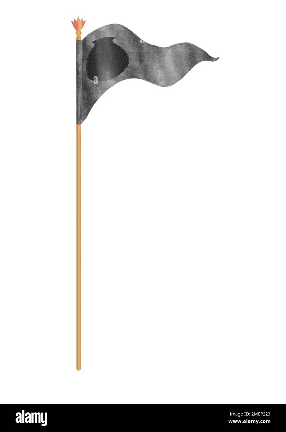 Pot flag black Stock Photo - Alamy