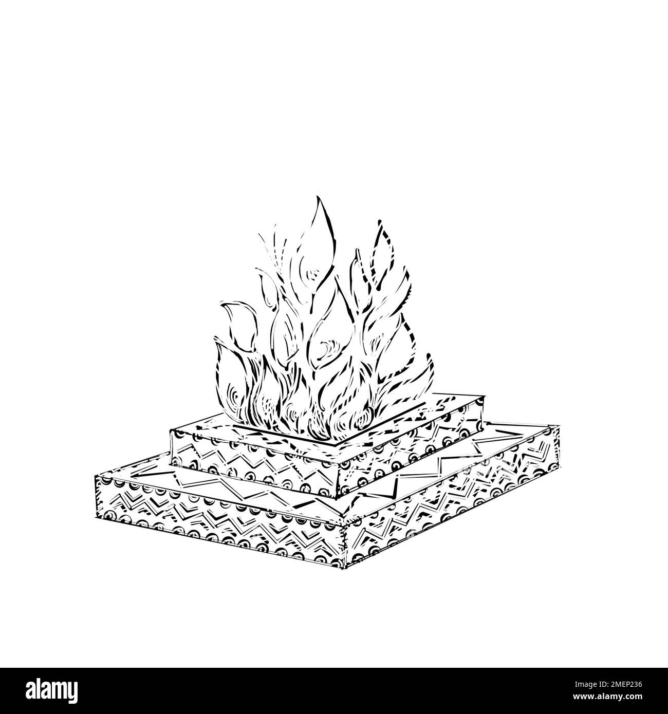 Drawing fire hi-res stock photography and images - Alamy