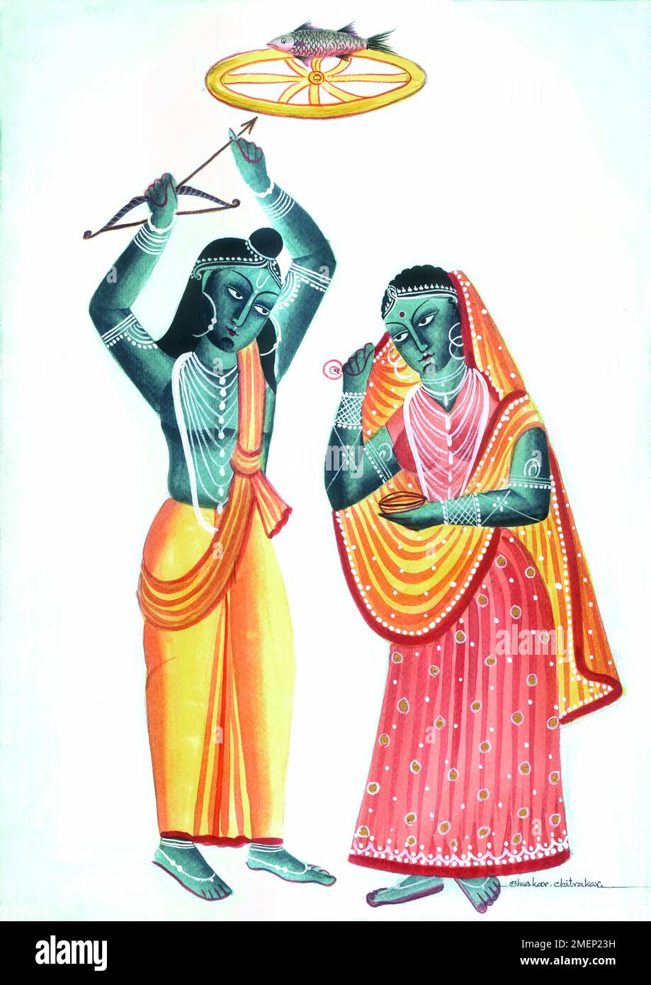 Draupadis swayamvara hi-res stock photography and images - Alamy