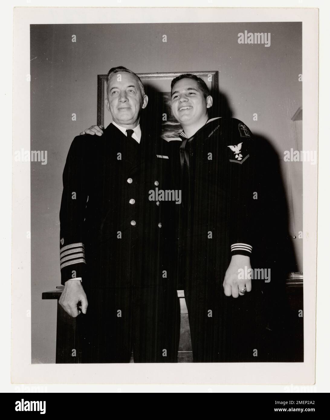 A portrait of Chester H. Jones, Sr. and his son, Chester H. Jones, Jr ...