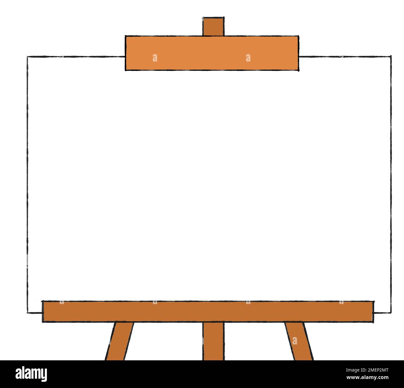Easel illustration hi-res stock photography and images - Alamy