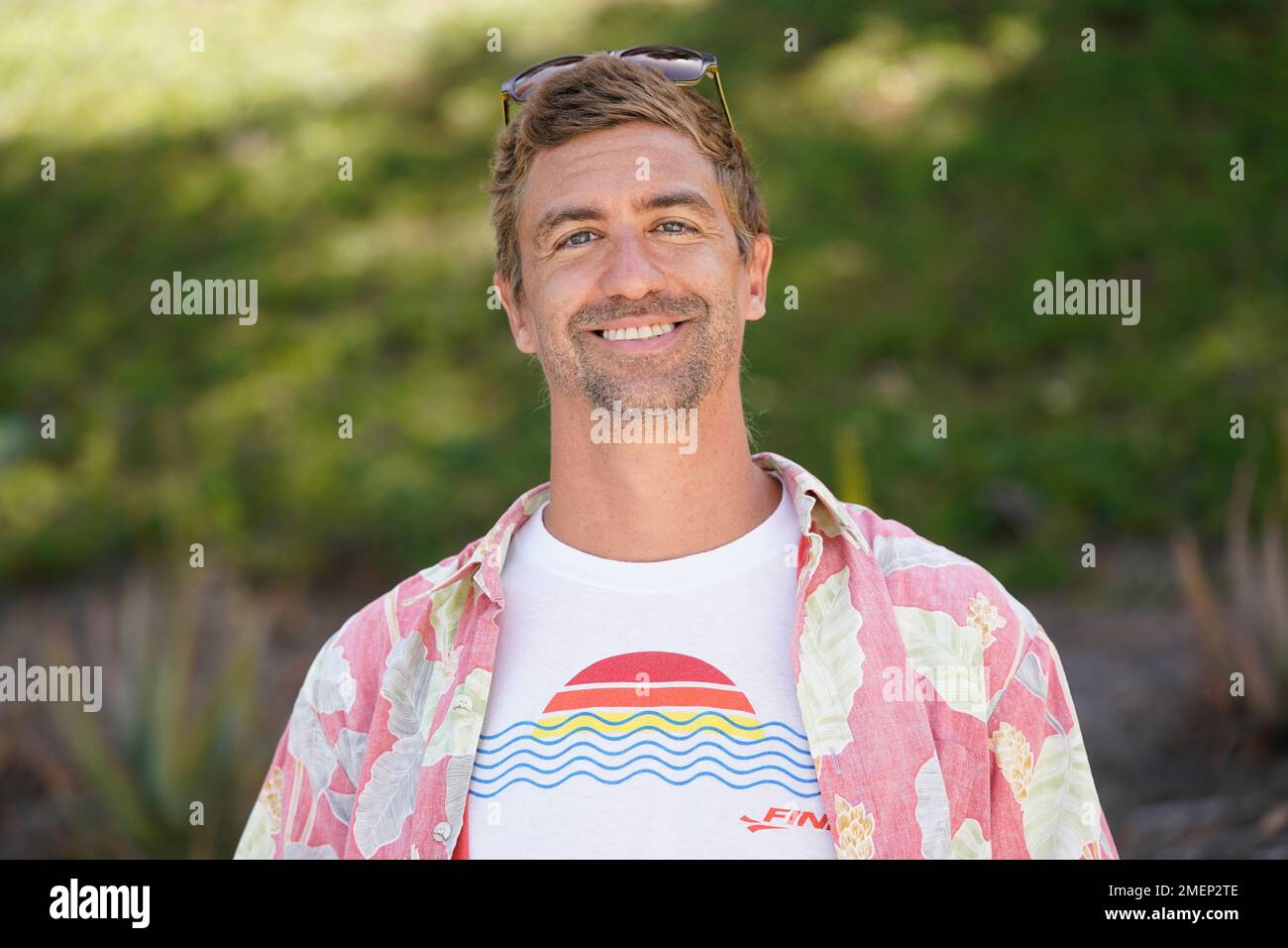 Anthony Ervin, four-time Olympic medalist in swimming, poses for a ...