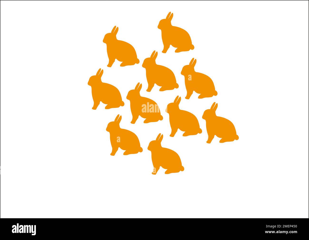 Invasion by rabbits in Australia in the early 1800s Stock Photo - Alamy