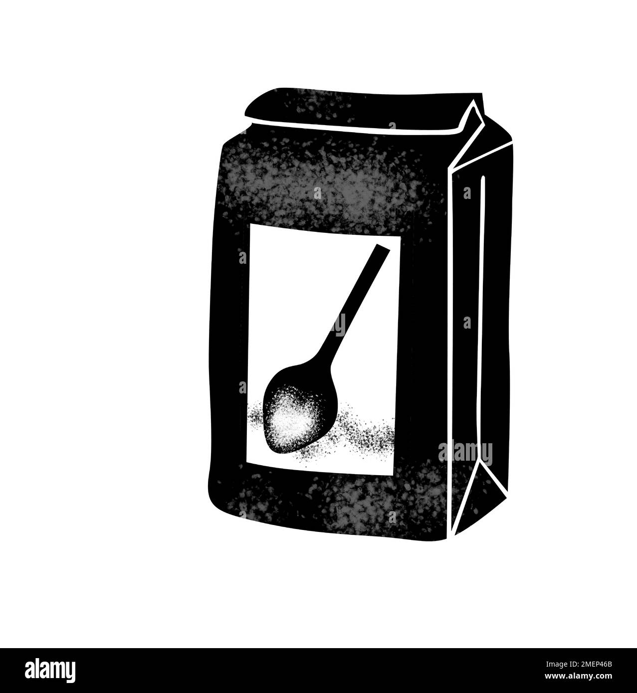 Bag of sugar illustration hi-res stock photography and images - Alamy